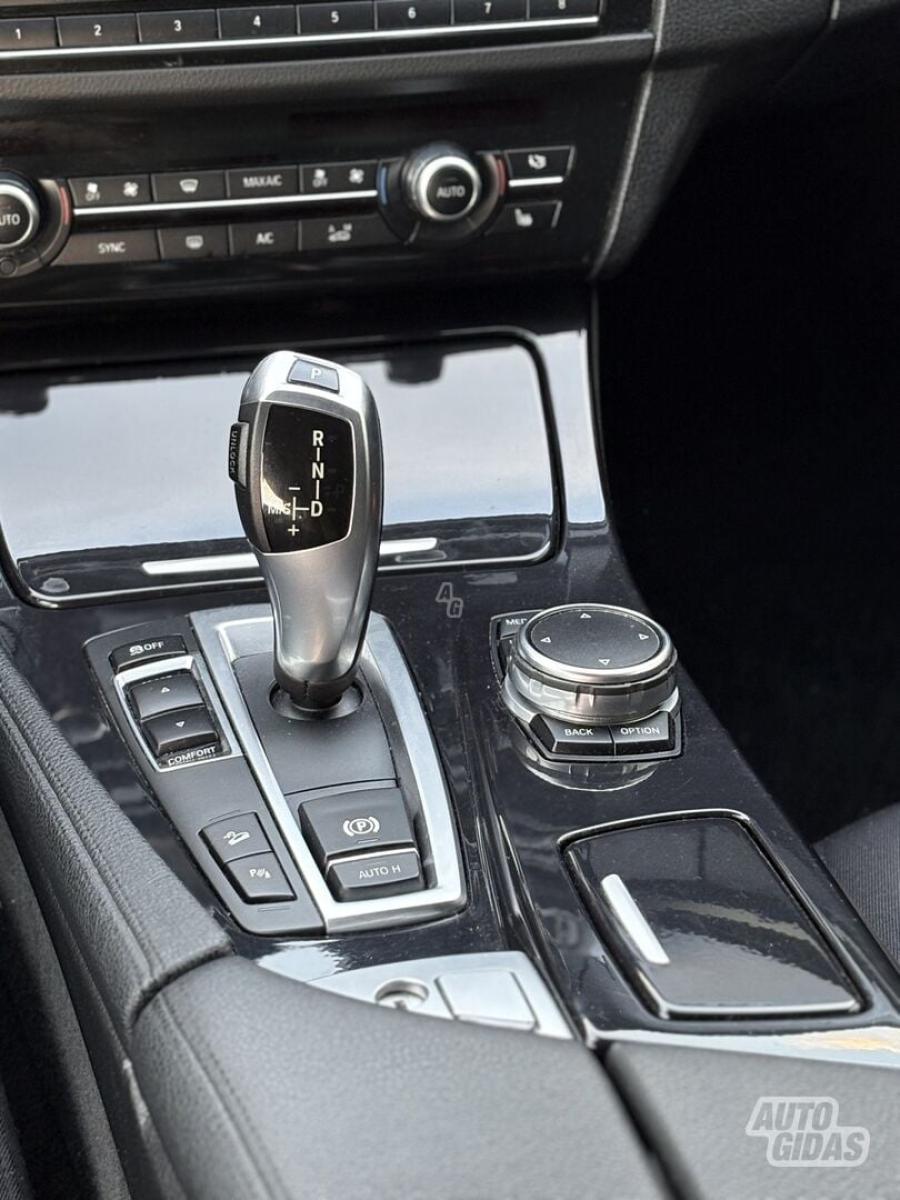 Grey BMW 520 2015 in Vilnius, with an engine capacity of 2.00 L and mileage of 182 thousand km for 9800 €, photo 16 on AUTOMOTO.COM.LV