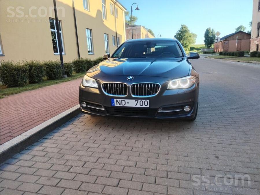 Grey BMW 520 2015 in Daugavpils, with an engine capacity of 2.00 L and mileage of 290 thousand km for 9850 €, photo 3 on AUTOMOTO.COM.LV