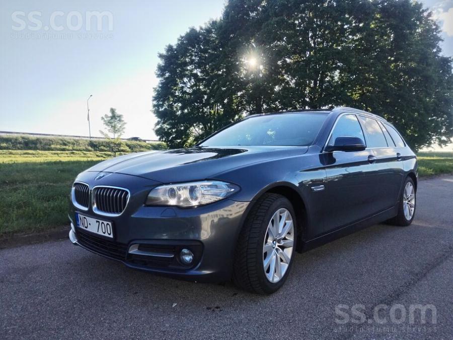 Grey BMW 520 2015 in Daugavpils, with an engine capacity of 2.00 L and mileage of 290 thousand km for 9850 €, photo 14 on AUTOMOTO.COM.LV