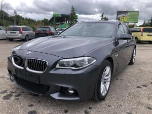 Grey BMW 520 2015 in Utena, with an engine capacity of 2.00 L and mileage of 247 thousand km for 13400 €, photo 4 on AUTOMOTO.COM.LV