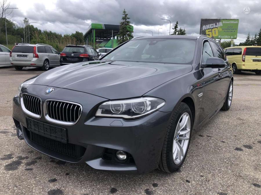 Grey BMW 520 2015 in Utena, with an engine capacity of 2.00 L and mileage of 247 thousand km for 13400 €, photo 4 on AUTOMOTO.COM.LV