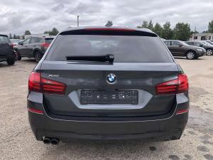 Grey BMW 520 2015 in Utena, with an engine capacity of 2.00 L and mileage of 247 thousand km for 13400 €, photo 7 on AUTOMOTO.COM.LV