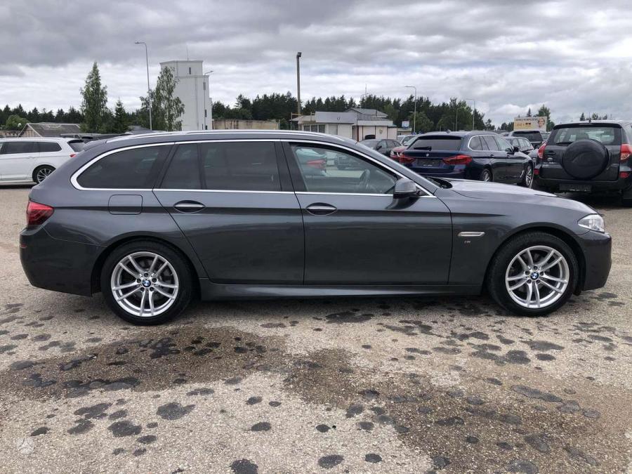 Grey BMW 520 2015 in Utena, with an engine capacity of 2.00 L and mileage of 247 thousand km for 13400 €, photo 9 on AUTOMOTO.COM.LV