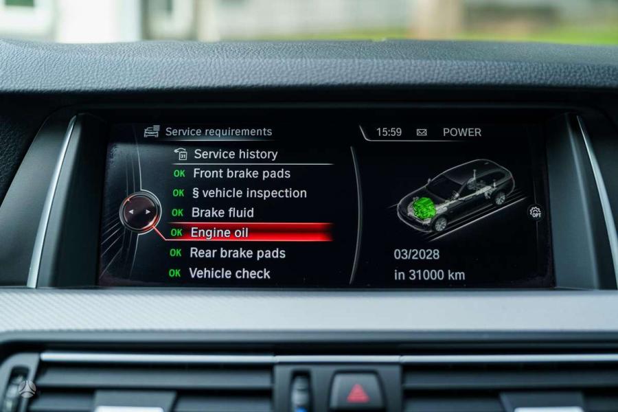 Pelēks BMW 520 2015 Viļņa, ar dzinēja tilpumu 2.00 L un nobraukumu 260 tūkst. km par 11500 €, foto 31 vietnē AUTOMOTO.COM.LV