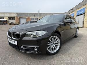 Grey BMW 520 2015 in Tukums, with an engine capacity of 2.00 L and mileage of 257 thousand km for 10990 €, photo  on AUTOMOTO.COM.LV