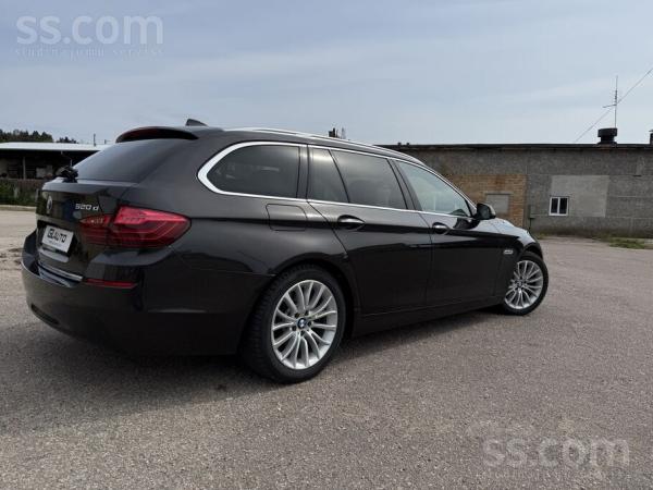 Grey BMW 520 2015 in Tukums, with an engine capacity of 2.00 L and mileage of 257 thousand km for 10990 €, photo 3 on AUTOMOTO.COM.LV