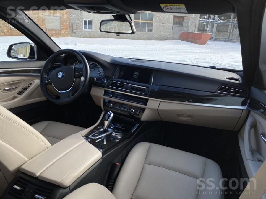 Pelēks BMW 520 2015 Tukums, ar dzinēja tilpumu 2.00 L un nobraukumu 257 tūkst. km par 10990 €, foto 13 vietnē AUTOMOTO.COM.LV