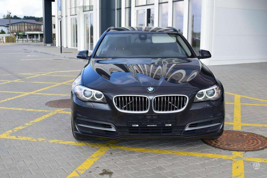 Grey BMW 520 2015 in Vilnius, with an engine capacity of 2.00 L and mileage of 249 thousand km for 10200 €, photo 3 on AUTOMOTO.COM.LV