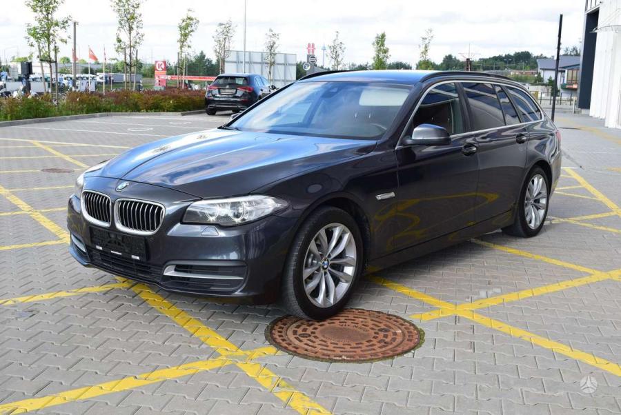 Grey BMW 520 2015 in Vilnius, with an engine capacity of 2.00 L and mileage of 249 thousand km for 10200 €, photo 4 on AUTOMOTO.COM.LV