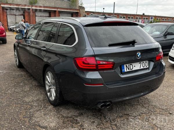 Grey BMW 520 2015 in Daugavpils, with an engine capacity of 2.00 L and mileage of 292 thousand km for 9600 €, photo 5 on AUTOMOTO.COM.LV