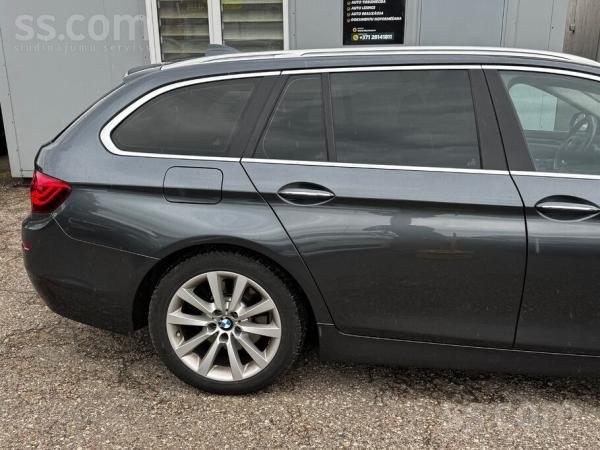 Grey BMW 520 2015 in Daugavpils, with an engine capacity of 2.00 L and mileage of 292 thousand km for 9600 €, photo 6 on AUTOMOTO.COM.LV