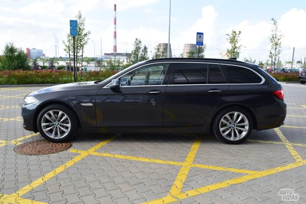 Grey BMW 520 2015 in Vilnius, with an engine capacity of 2.00 L and mileage of 249 thousand km for 10200 €, photo 4 on AUTOMOTO.COM.LV