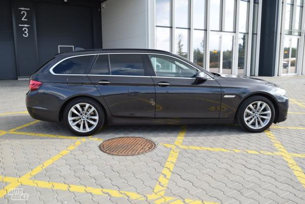 Grey BMW 520 2015 in Vilnius, with an engine capacity of 2.00 L and mileage of 249 thousand km for 10200 €, photo 8 on AUTOMOTO.COM.LV