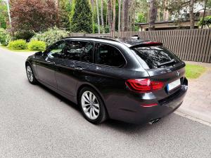 Grey BMW 520 2015 in Vilnius, with an engine capacity of 2.00 L and mileage of 260 thousand km for 8800 €, photo 7 on AUTOMOTO.COM.LV