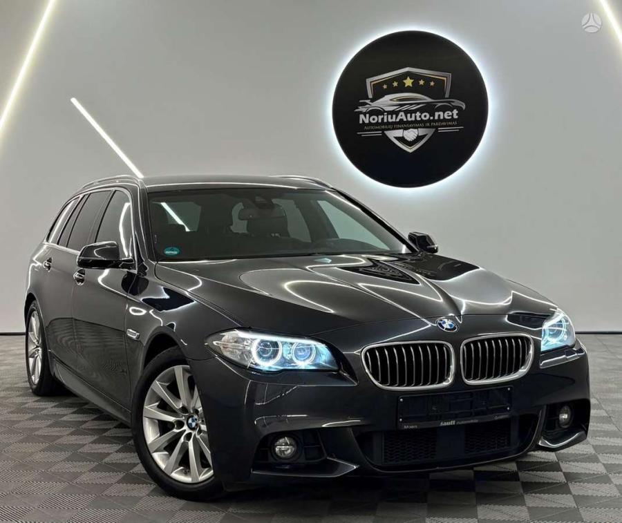 Grey BMW 520 2015 in Marijampole, with an engine capacity of 2.00 L and mileage of 362 thousand km for 9999 €, photo 1 on AUTOMOTO.COM.LV