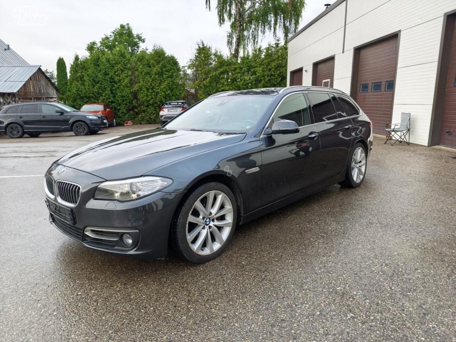 Pelēks BMW 520 2015 Utena, ar dzinēja tilpumu 2.00 L un nobraukumu 293 tūkst. km par 9590 €, foto 1 vietnē AUTOMOTO.COM.LV