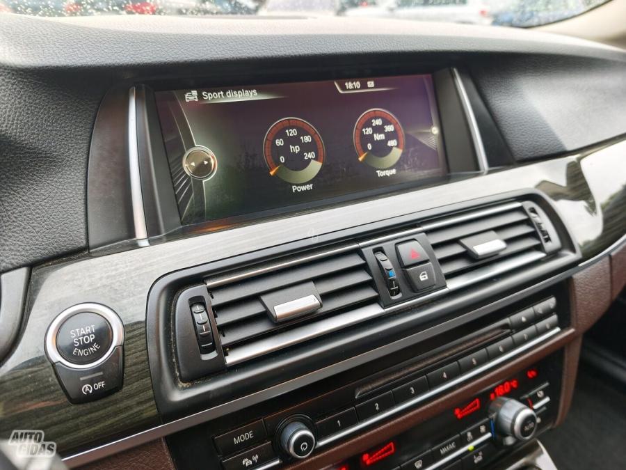 Pelēks BMW 520 2015 Utena, ar dzinēja tilpumu 2.00 L un nobraukumu 293 tūkst. km par 9590 €, foto 19 vietnē AUTOMOTO.COM.LV
