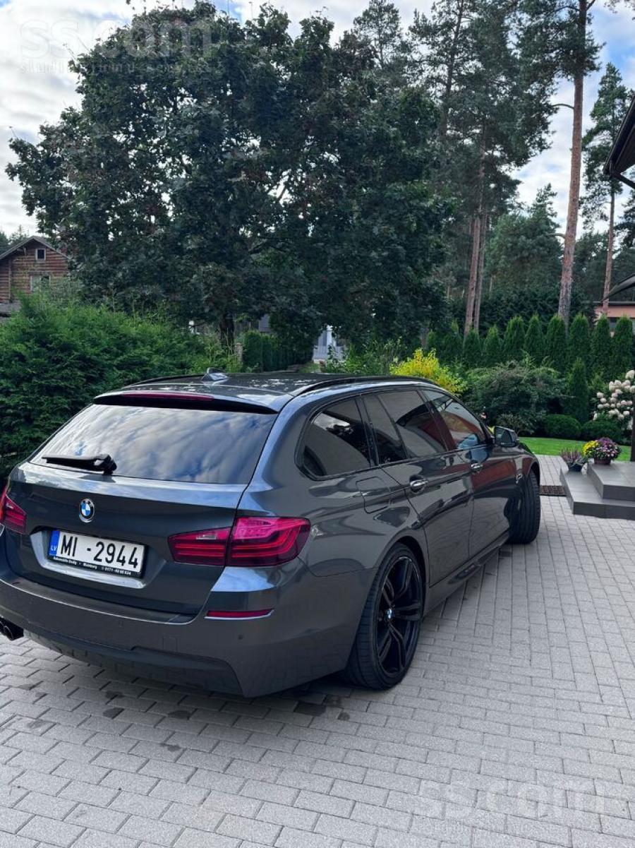 Grey BMW 520 2015 in Riga, with an engine capacity of 2.00 L and mileage of 295 thousand km for 12000 €, photo 3 on AUTOMOTO.COM.LV