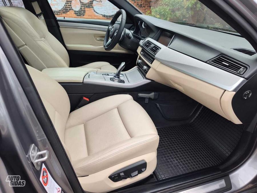 Grey BMW 520 2015 in Siauliai, with an engine capacity of 2.00 L and mileage of 277 thousand km for 10900 €, photo 14 on AUTOMOTO.COM.LV