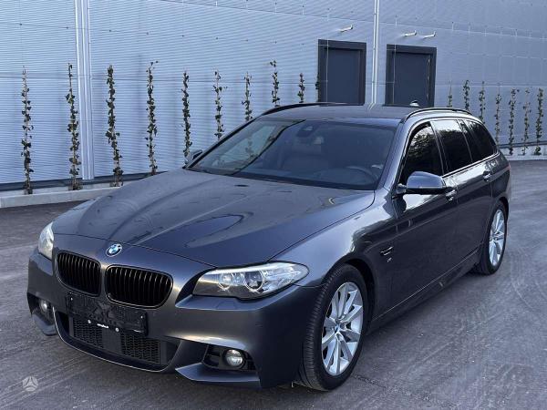Grey BMW 520 2016 in Utena, with an engine capacity of 2.00 L and mileage of 250 thousand km for 12650 €, photo 4 on AUTOMOTO.COM.LV