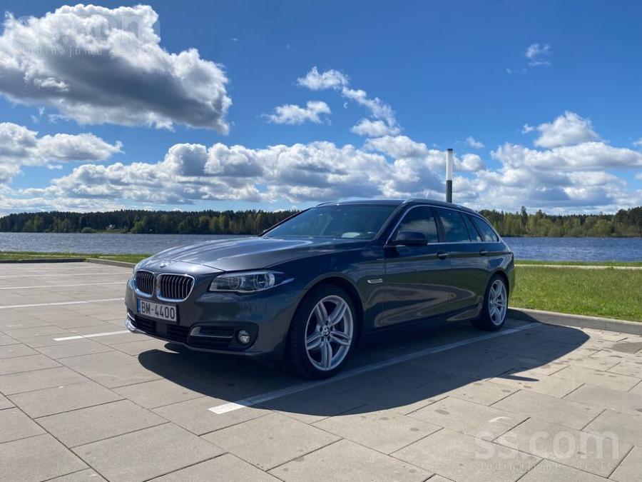 Grey BMW 520 2016 in Ogre, with an engine capacity of 2.00 L and mileage of 148 thousand km for 17900 €, photo 5 on AUTOMOTO.COM.LV