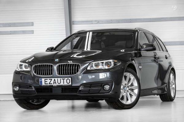 Grey BMW 520 2016 in Tukums, with an engine capacity of 2.00 L and mileage of 147 thousand km for 13990 €, photo 1 on AUTOMOTO.COM.LV