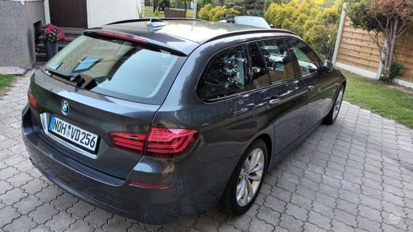 Grey BMW 520 2016 in Kedainiai, with an engine capacity of 2.00 L and mileage of 313 thousand km for 10700 €, photo 9 on AUTOMOTO.COM.LV
