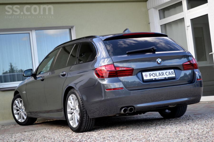 Grey BMW 520 2016 in Tukums, with an engine capacity of 2.00 L and mileage of 234 thousand km for 14990 €, photo 5 on AUTOMOTO.COM.LV