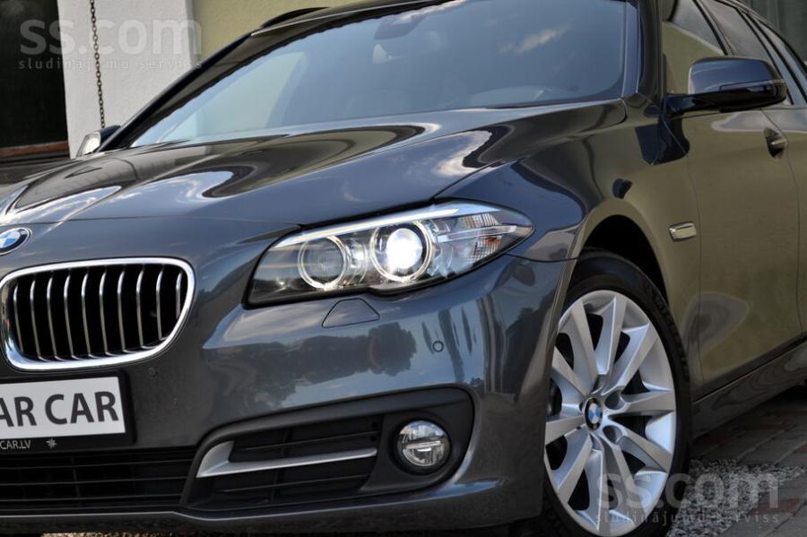Grey BMW 520 2016 in Tukums, with an engine capacity of 2.00 L and mileage of 234 thousand km for 14990 €, photo 6 on AUTOMOTO.COM.LV