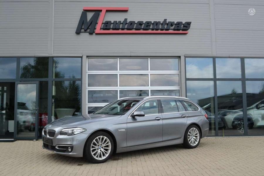 Grey BMW 520 2016 in Vilnius, with an engine capacity of 2.00 L and mileage of 281 thousand km for 12500 €, photo 1 on AUTOMOTO.COM.LV