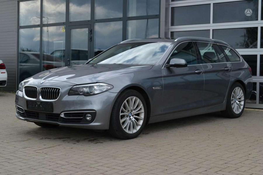 Grey BMW 520 2016 in Vilnius, with an engine capacity of 2.00 L and mileage of 281 thousand km for 12500 €, photo 3 on AUTOMOTO.COM.LV