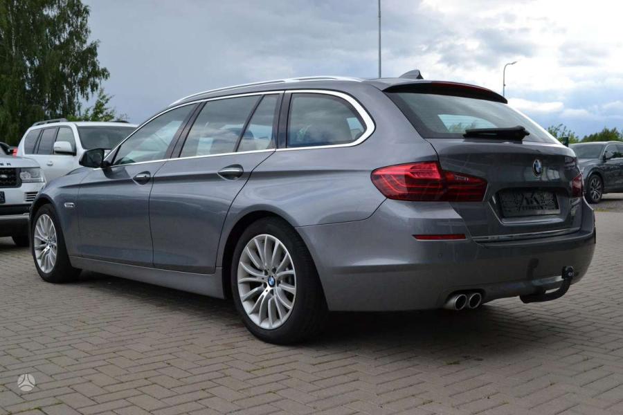 Grey BMW 520 2016 in Vilnius, with an engine capacity of 2.00 L and mileage of 281 thousand km for 12500 €, photo 9 on AUTOMOTO.COM.LV