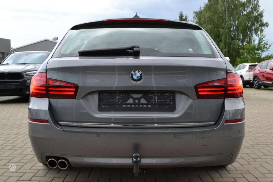 Grey BMW 520 2016 in Vilnius, with an engine capacity of 2.00 L and mileage of 281 thousand km for 12500 €, photo 10 on AUTOMOTO.COM.LV