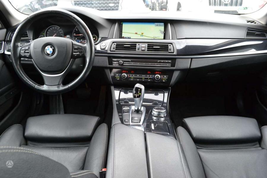 Grey BMW 520 2016 in Vilnius, with an engine capacity of 2.00 L and mileage of 281 thousand km for 12500 €, photo 38 on AUTOMOTO.COM.LV