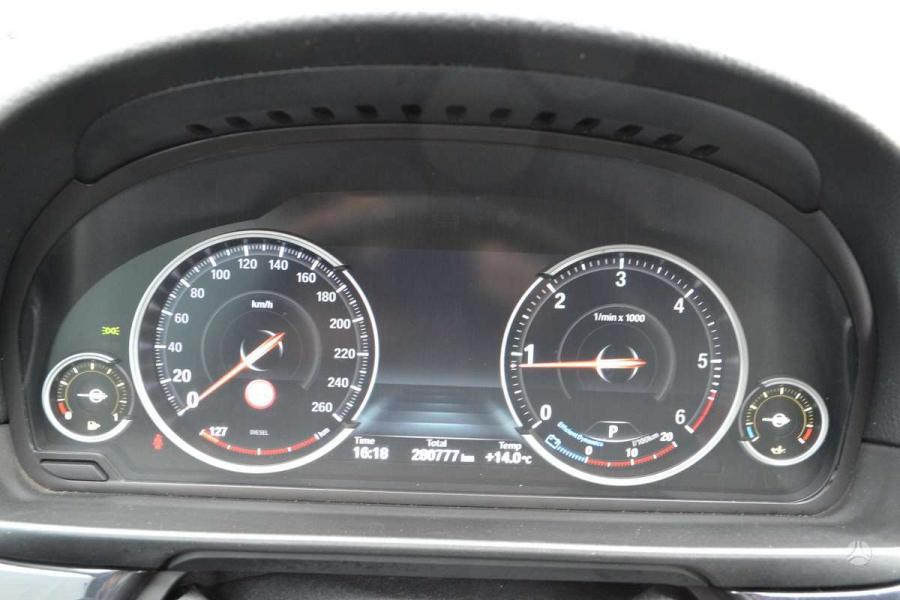Grey BMW 520 2016 in Vilnius, with an engine capacity of 2.00 L and mileage of 281 thousand km for 12500 €, photo 41 on AUTOMOTO.COM.LV