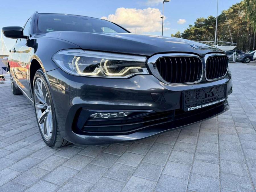 Grey BMW 520 2017 in Kaunas, with an engine capacity of 2.00 L and mileage of 287 thousand km for 17400 €, photo 5 on AUTOMOTO.COM.LV