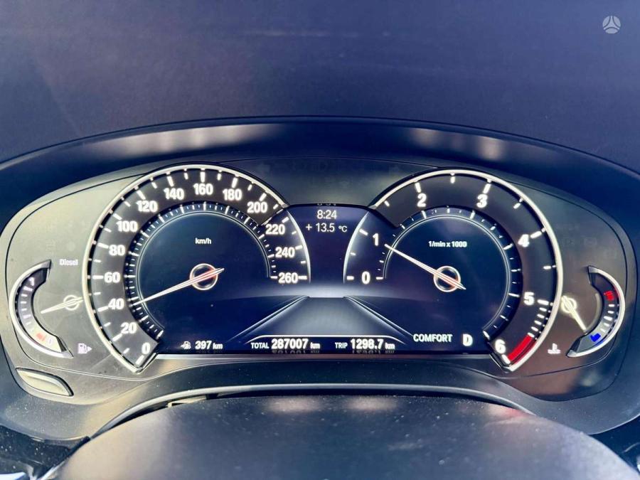 Grey BMW 520 2017 in Kaunas, with an engine capacity of 2.00 L and mileage of 287 thousand km for 17400 €, photo 21 on AUTOMOTO.COM.LV