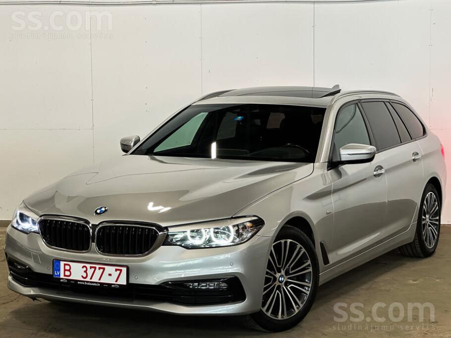 Grey BMW 520 2017 in Jurmala, with an engine capacity of 2.00 L and mileage of 261 thousand km for 16990 €, photo 1 on AUTOMOTO.COM.LV
