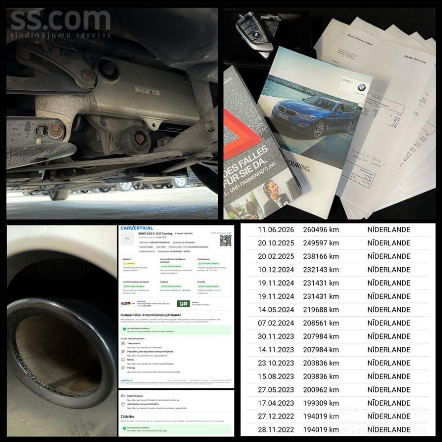 Grey BMW 520 2017 in Jurmala, with an engine capacity of 2.00 L and mileage of 261 thousand km for 16990 €, photo 35 on AUTOMOTO.COM.LV