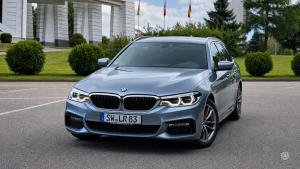 Grey BMW 520 2017 in Elektrenai, with an engine capacity of 2.00 L and mileage of 197 thousand km for 18800 €, photo  on AUTOMOTO.COM.LV