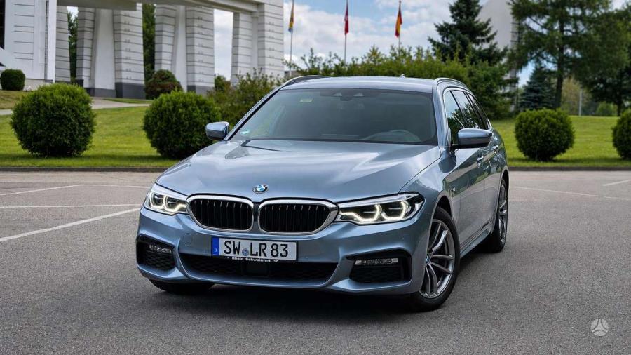 Grey BMW 520 2017 in Elektrenai, with an engine capacity of 2.00 L and mileage of 197 thousand km for 18800 €, photo 1 on AUTOMOTO.COM.LV