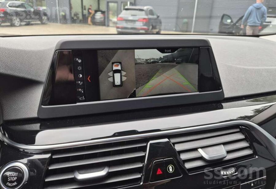 Grey BMW 520 2017 in Riga, with an engine capacity of 2.00 L and mileage of 333 thousand km for 14950 €, photo 14 on AUTOMOTO.COM.LV