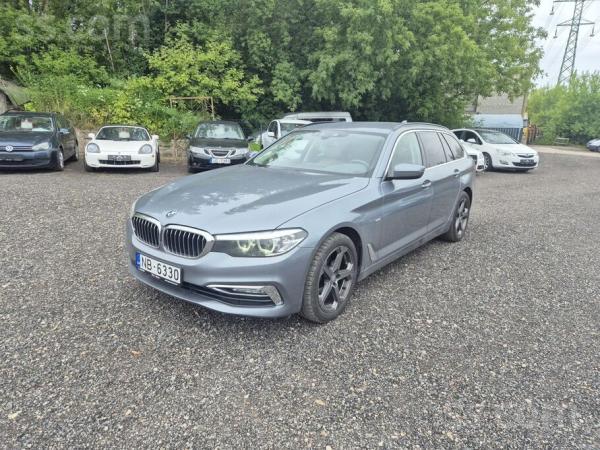 Grey BMW 520 2018 in Riga, with an engine capacity of 2.00 L and mileage of 188 thousand km for 19490 €, photo 1 on AUTOMOTO.COM.LV