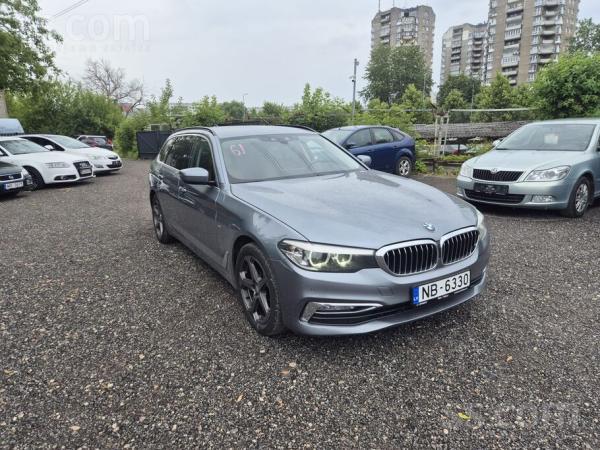 Grey BMW 520 2018 in Riga, with an engine capacity of 2.00 L and mileage of 188 thousand km for 19490 €, photo 2 on AUTOMOTO.COM.LV