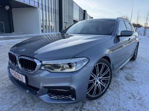 Grey BMW 520 2018 in Vilnius, with an engine capacity of 2.00 L and mileage of 295 thousand km for 16499 €, photo  on AUTOMOTO.COM.LV