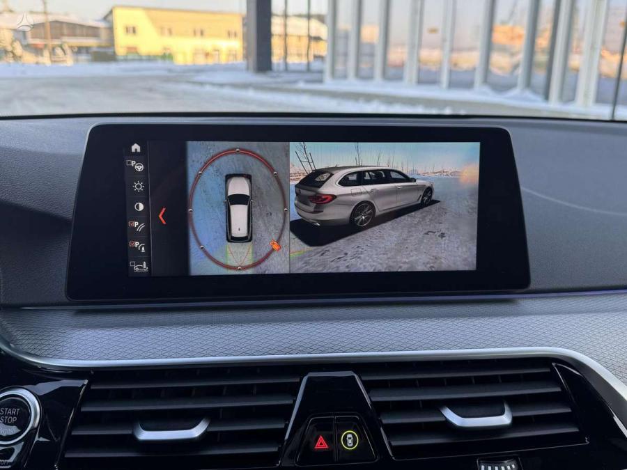 Grey BMW 520 2018 in Vilnius, with an engine capacity of 2.00 L and mileage of 295 thousand km for 16499 €, photo 15 on AUTOMOTO.COM.LV