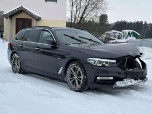 Grey BMW 520 2018 in Ukmerge, with an engine capacity of 2.00 L and mileage of 187 thousand km for 9700 €, photo  on AUTOMOTO.COM.LV