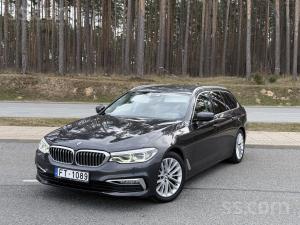 Pelēks BMW 520 2018 Rīga, ar dzinēja tilpumu 2.00 L un nobraukumu 189 tūkst. km par 21111 €, foto  vietnē AUTOMOTO.COM.LV
