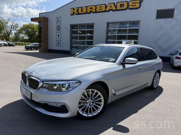 Grey BMW 520 2018 in Riga, with an engine capacity of 2.00 L and mileage of 155 thousand km for 19700 €, photo 1 on AUTOMOTO.COM.LV