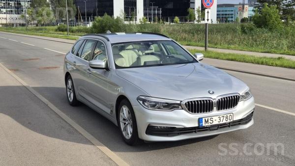 Grey BMW 520 2018 in Riga, with an engine capacity of 2.00 L and mileage of 178 thousand km for 21000 €, photo 1 on AUTOMOTO.COM.LV